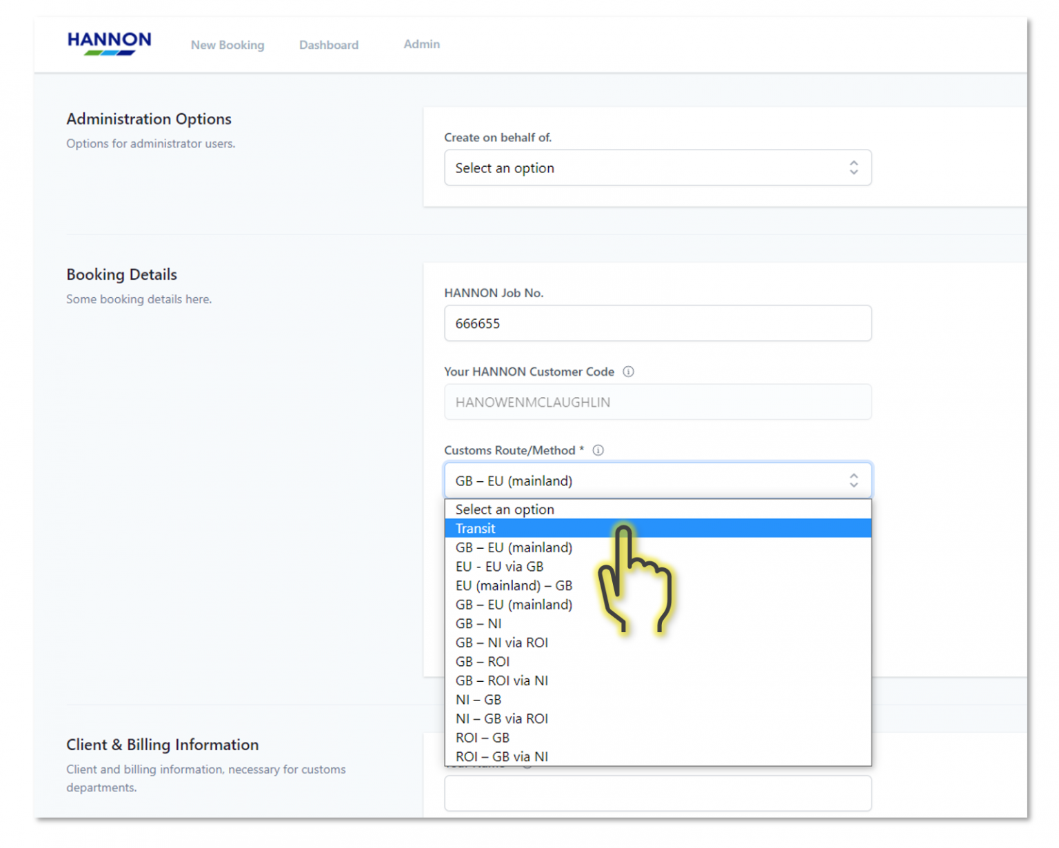HANNON Customs Portal (NL) - Hannon Transport